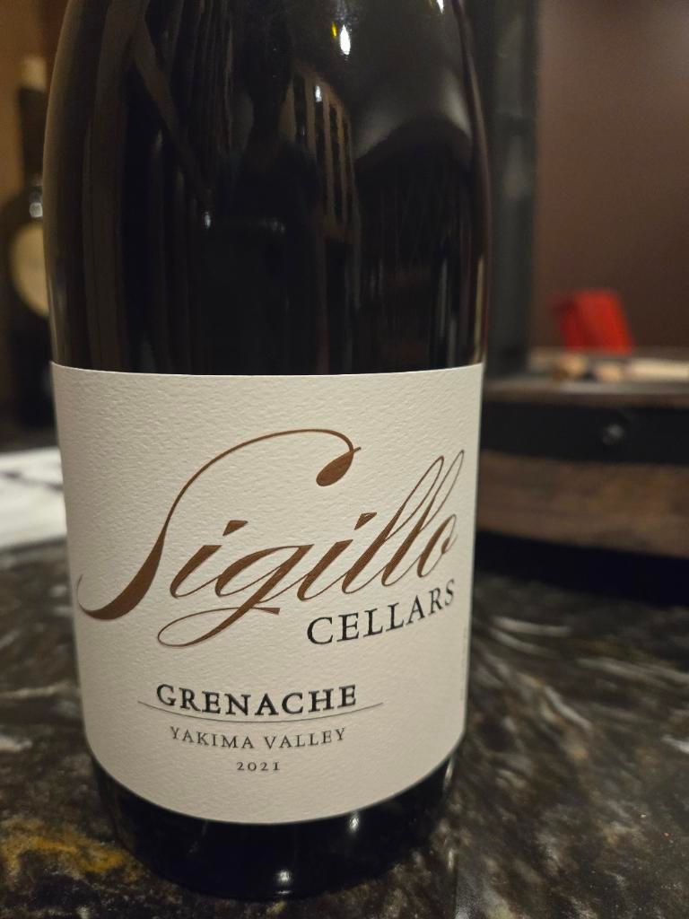2021 Sigillo Cellars Grenache, USA, Washington, Columbia Valley, Yakima ...