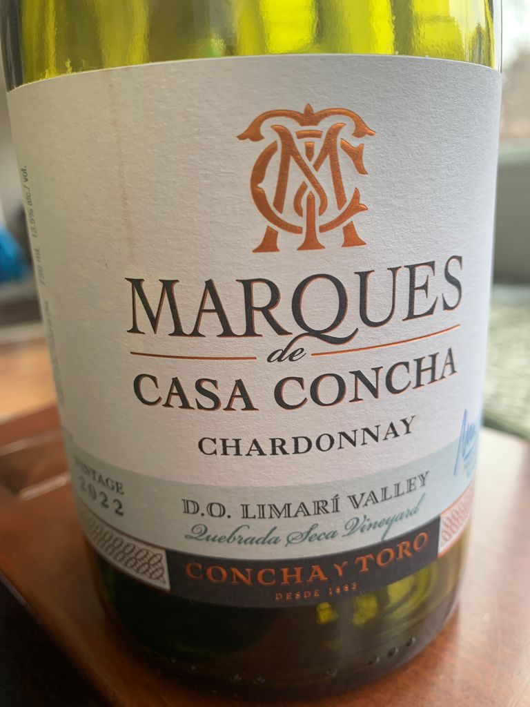 2022 Concha y Toro Chardonnay Marqués de Casa Concha, Chile, Limarí ...