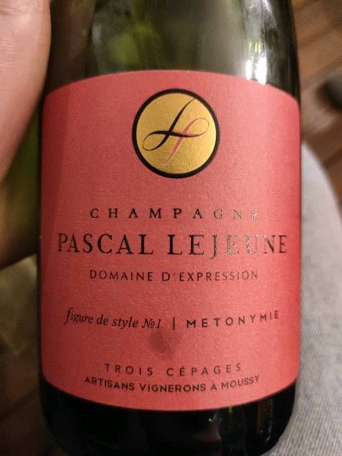 2020 Pascal Lejeune Champagne Figure de Style No.1 - Metonymie, France ...