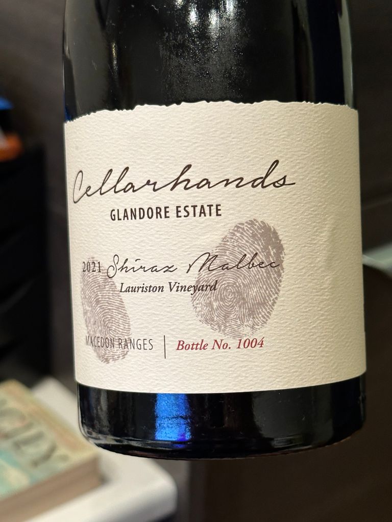 2021 Glandore Estate Cellarhands Shiraz Lauriston Estate Macedon Ranges ...