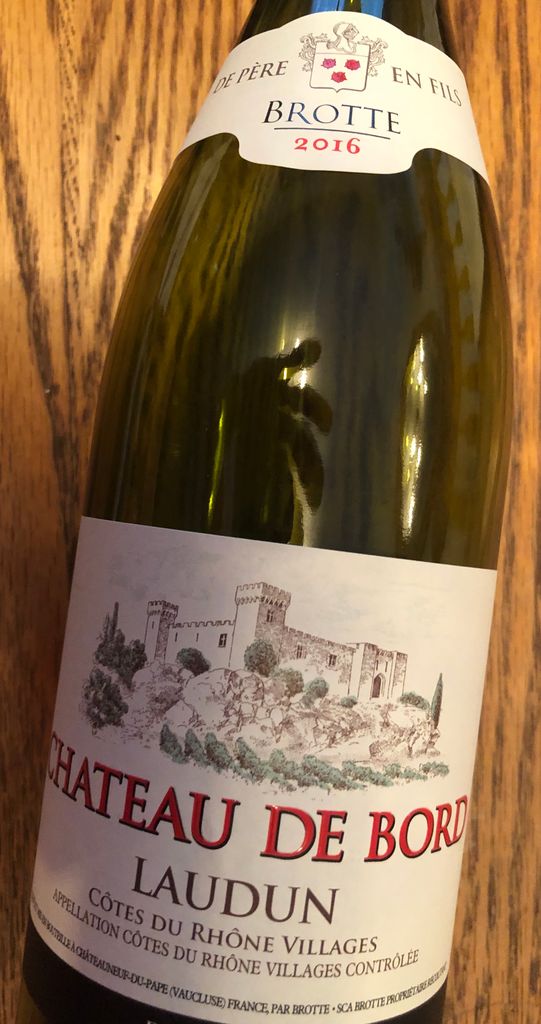 2016 Brotte Côtes du Rhône Villages Laudun Château de Bord, France ...
