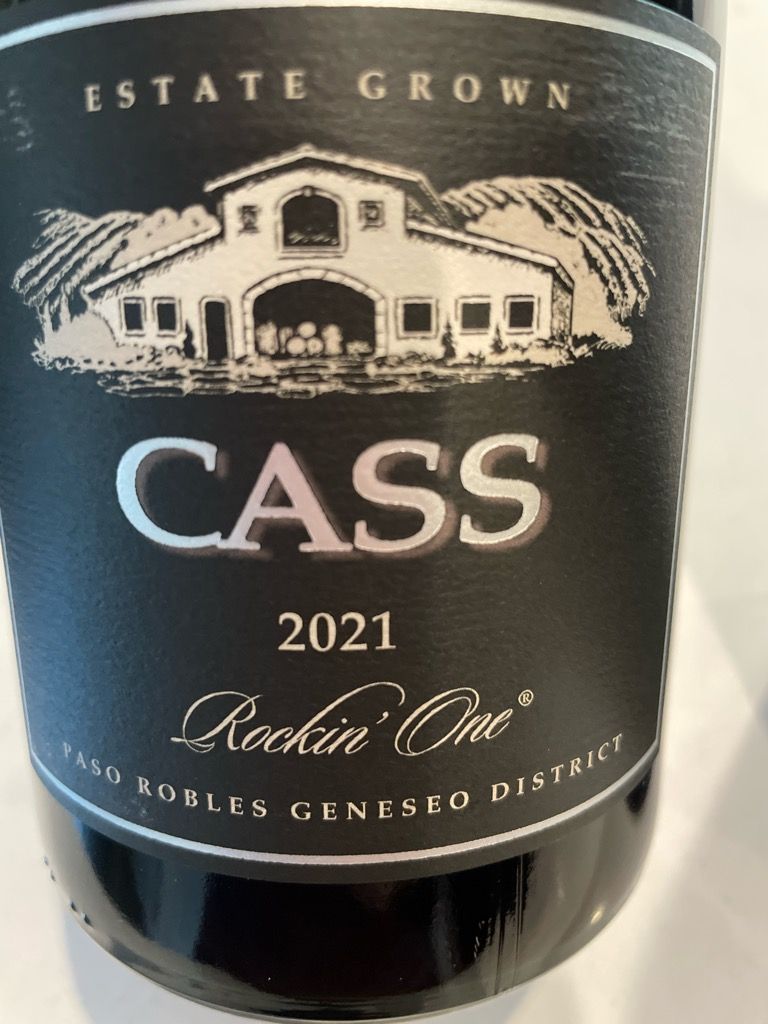 2021 Cass Rockin' One Red, USA, California, Central Coast, Paso Robles ...