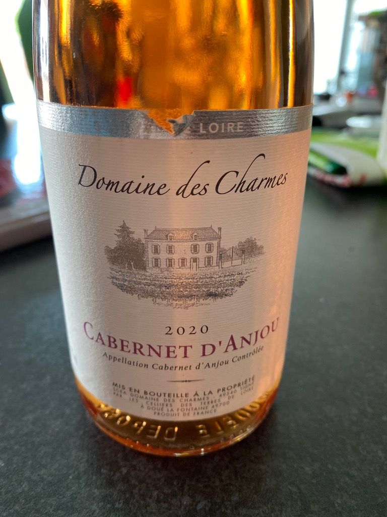 2020 Domaine des Charmes Cabernet d'Anjou, France, Loire Valley, Anjou ...