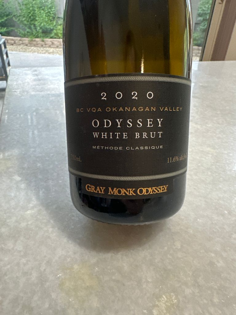 2020 Gray Monk Estate Winery Odyssey White Brut, Canada, British ...