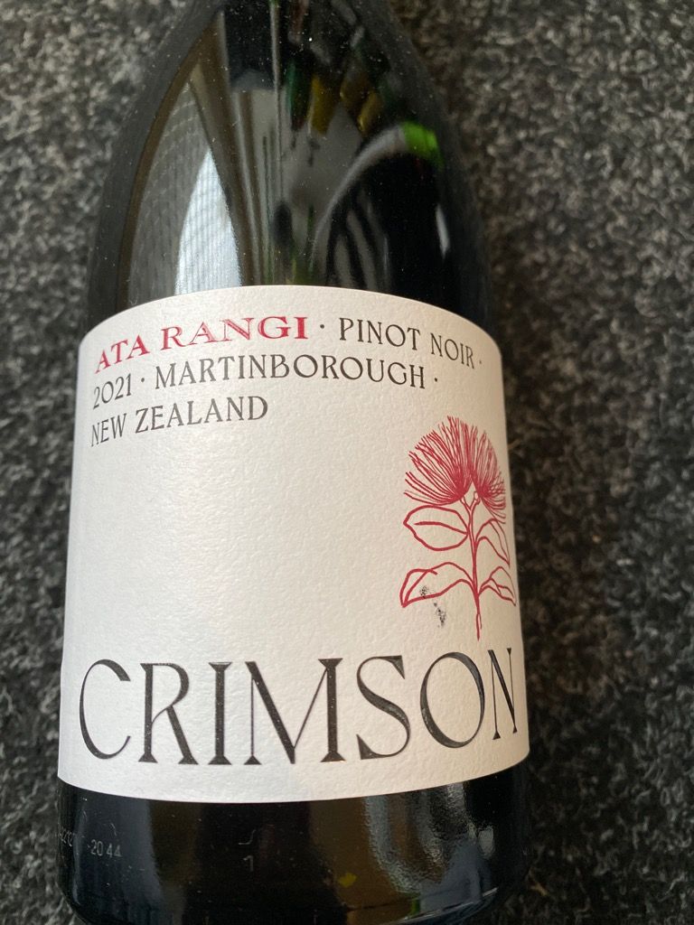 2021 Ata Rangi Pinot Noir Crimson, New Zealand, North Island, Wairarapa ...