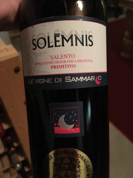 2013 Le Vigne Di Sammarco Solemnis Salento IGT, Italy, Puglia, Salento ...