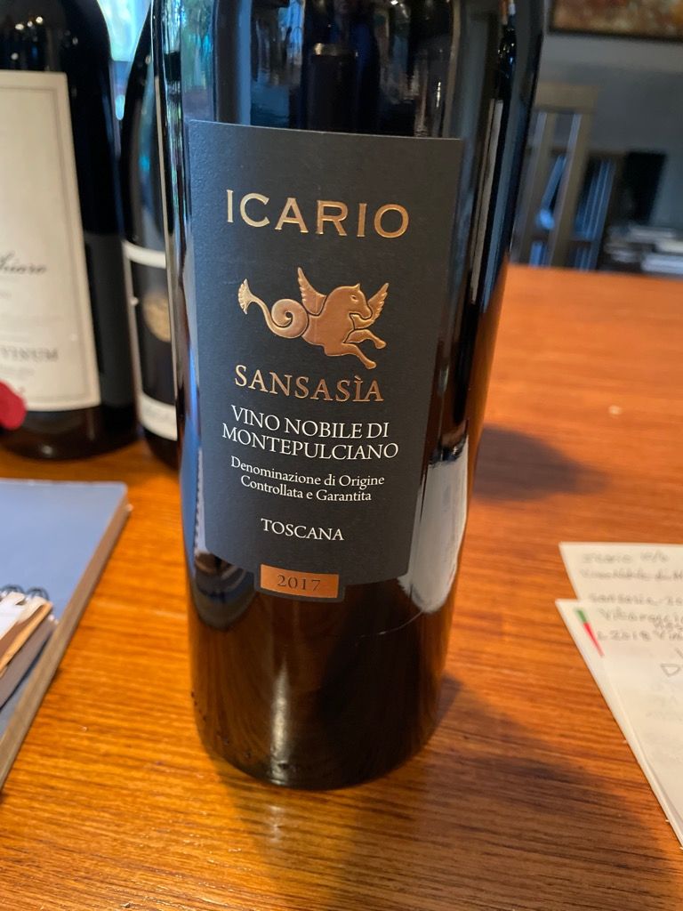 2017 Icario Vino Nobile di Montepulciano Sansasìa, Italy, Tuscany ...