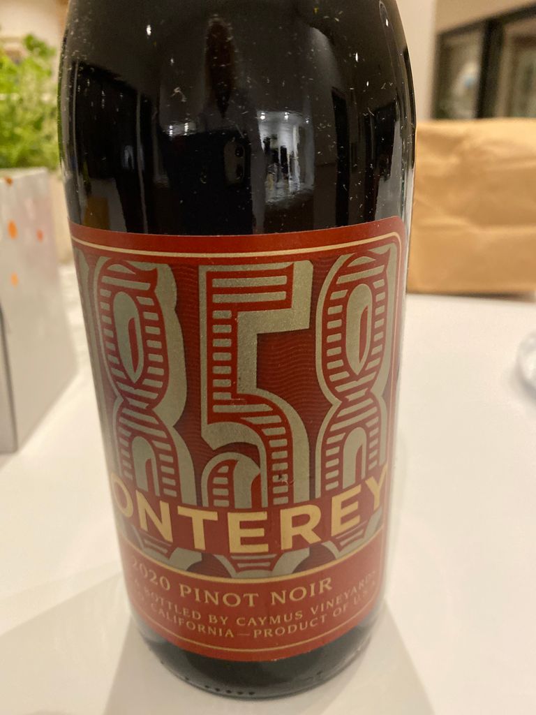 2020 Caymus Pinot Noir 1858 Monterey, USA, California, Central Coast ...