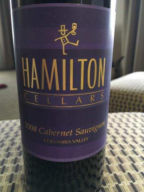 2008 Hamilton Cellars Cabernet Sauvignon, USA, Washington, Columbia ...