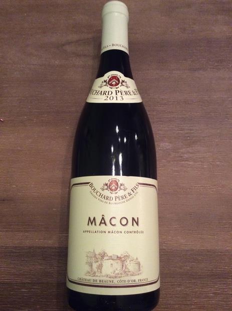 2010 Bouchard Père et Fils Mâcon Rouge, France, Burgundy, Mâconnais ...