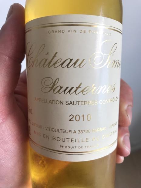 2010 Château Simon Sauternes, France, Bordeaux, Sauternais, Sauternes ...