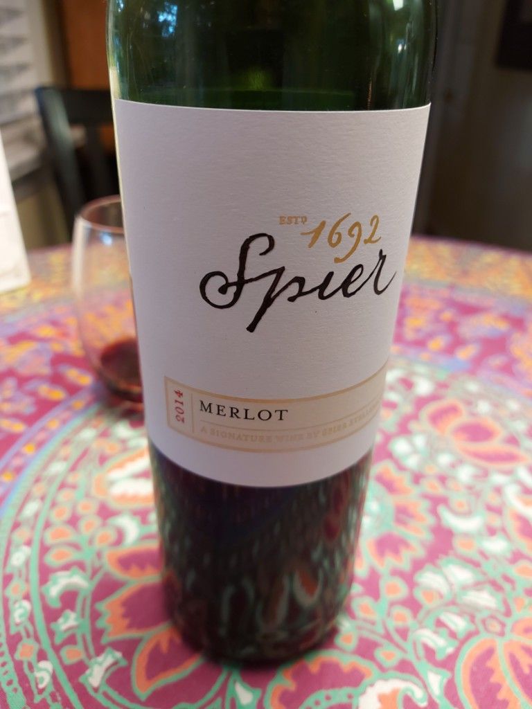 2014 Spier Merlot Anno 1692, South Africa, Coastal Region, Stellenbosch ...