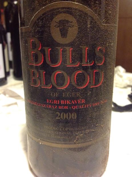 2000 Egervin Eger Egri Bikavér Bulls Blood, Hungary, Felső-Magyarország ...
