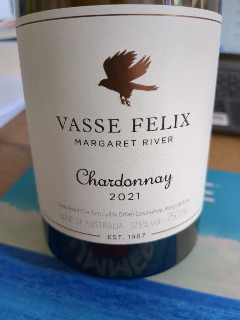 2021 Vasse Felix Chardonnay Margaret River, Australia, Western ...