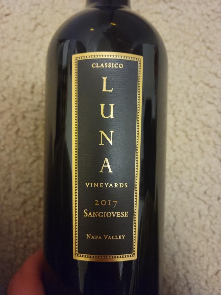2017 Luna Vineyards Sangiovese Classico, USA, California, Napa Valley ...