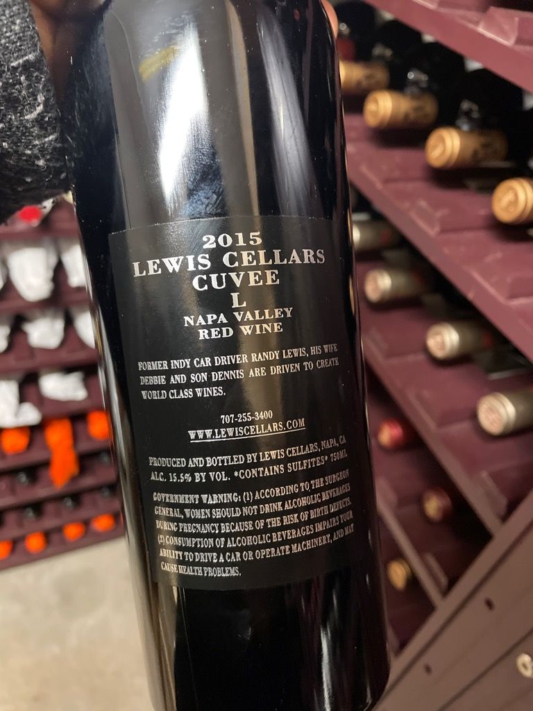 2015 Lewis Cellars Cuvée L, USA, California, Napa Valley - CellarTracker