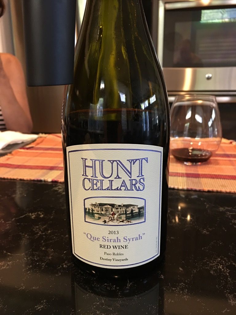 2013 Hunt Cellars Que Sirah Syrah Destiny Vineyards, USA, California ...
