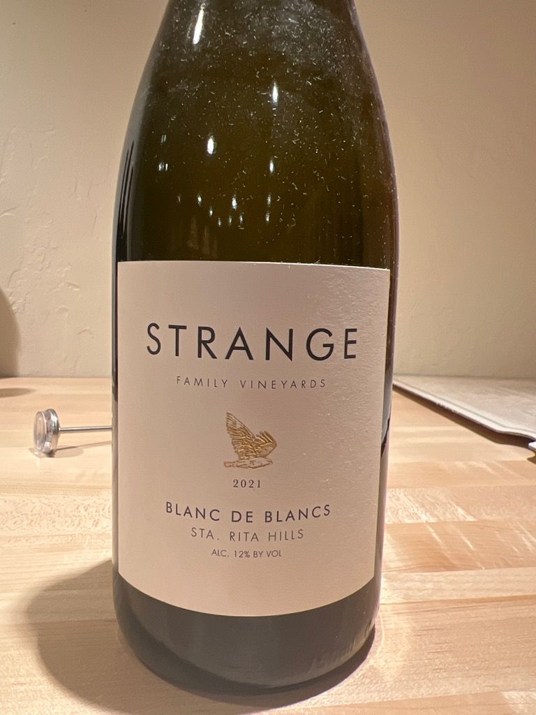 2021 Strange Family Vineyards Blanc de Blancs, USA, California, Central ...