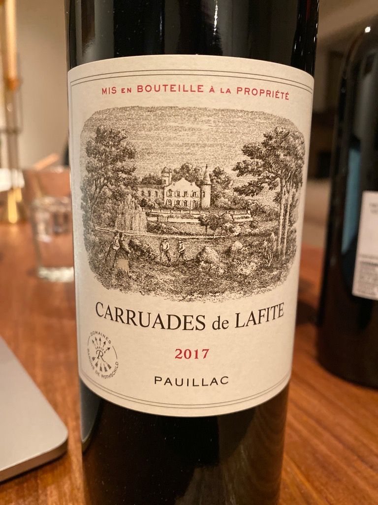 2017 Château Lafite Rothschild Carruades de Lafite, France, Bordeaux ...
