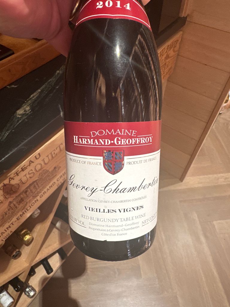 2014 Domaine Harmand-Geoffroy Gevrey-Chambertin Vieilles Vignes, France ...