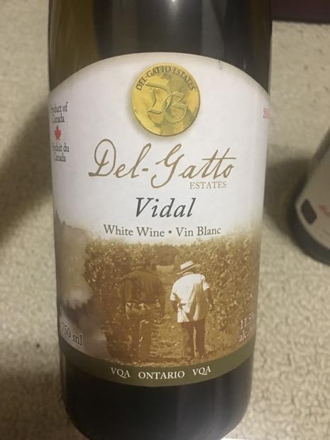 2021 Del Gatto Estates Vidal, Canada, Ontario, Prince Edward County VQA ...