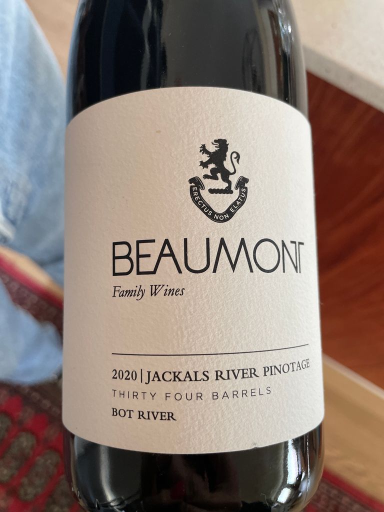 2020 Beaumont Family Wines Pinotage, South Africa, Cape South Coast ...
