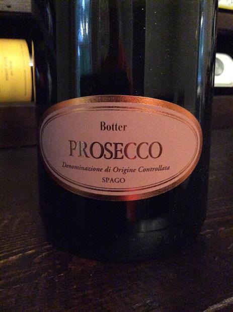2017 Casa Vinicola Botter Prosecco Spago, Italy, Veneto / Friuli ...