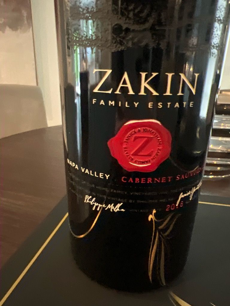 2016 Zakin Cabernet Sauvignon Estate Reserve, USA, California, Napa ...