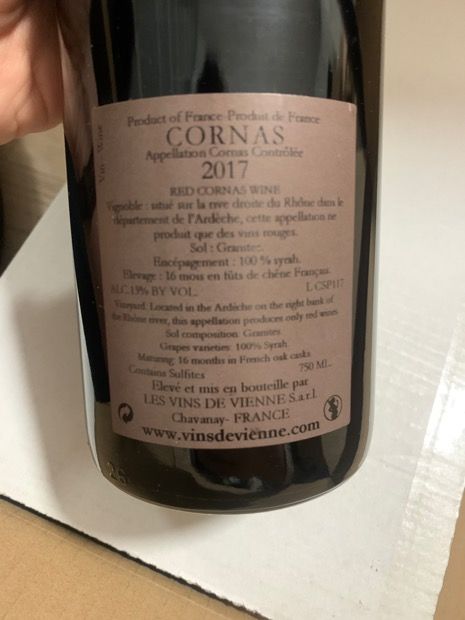 2005 Les Vins de Vienne Cornas, France, Rhône, Northern Rhône, Cornas ...