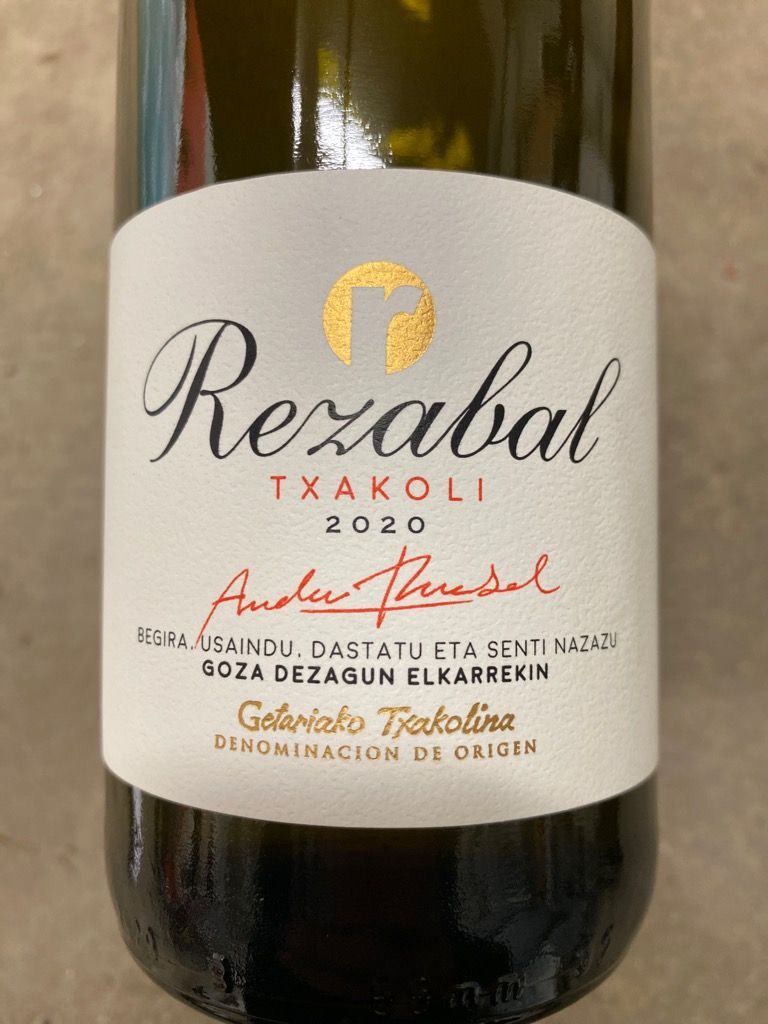 2020 Bodega Rezabal Getariako Txakolina, Spain, País Vasco, Getariako ...
