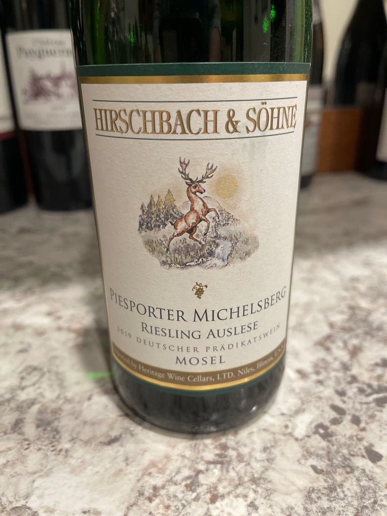2019 Hirschbach & Söhne Piesporter Michelsberg Riesling Auslese ...