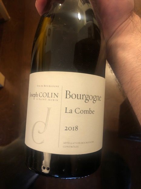 2018 Joseph Colin Bourgogne Blanc La Combe, France, Burgundy, Bourgogne ...