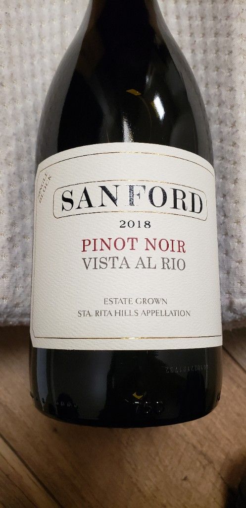 2019 Sanford Pinot Noir Vista al Rio La Rinconada Vineyard, USA ...