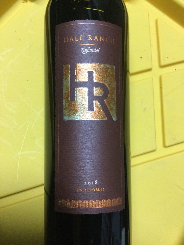 2018 Hall Ranch Zinfandel, USA, California, Central Coast, Paso Robles ...