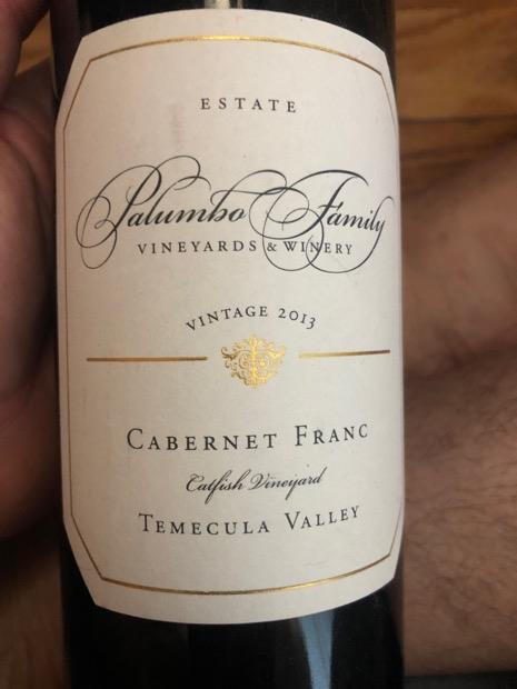 2014 Palumbo Family Cabernet Franc, USA, California, South Coast ...