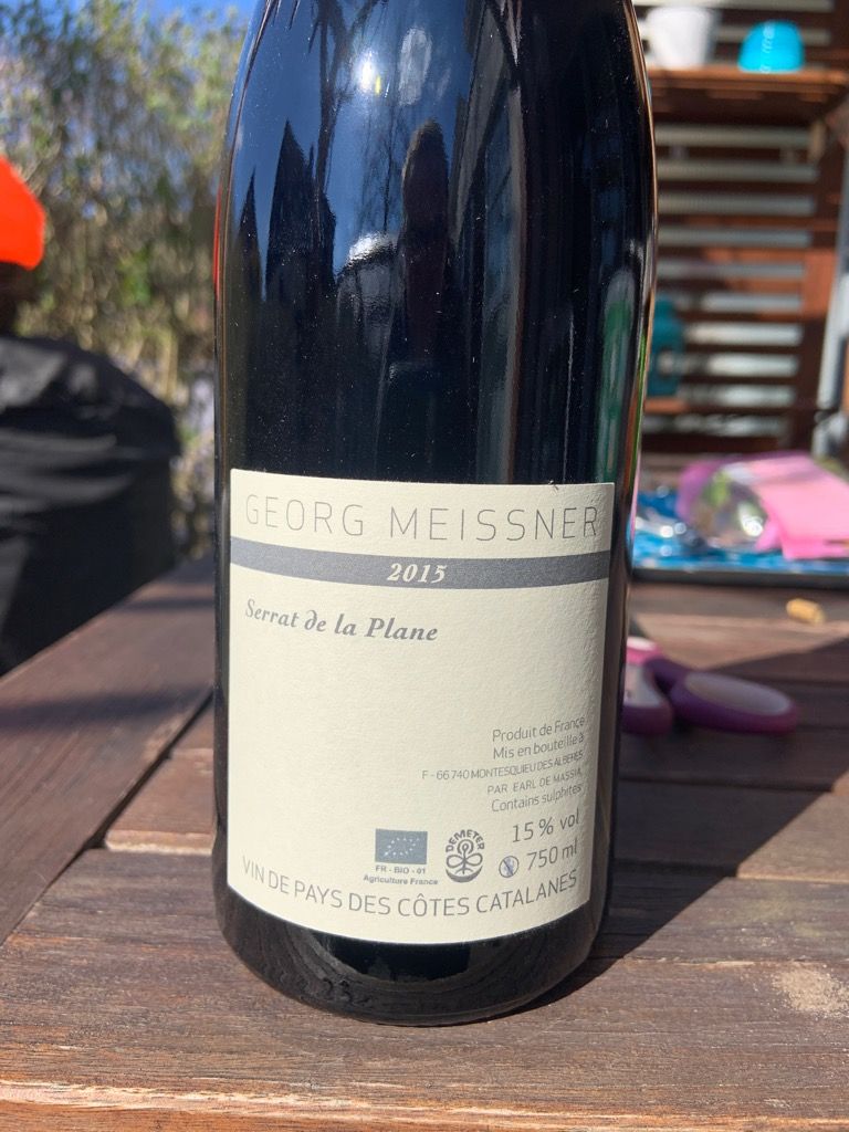 2015 Georg Meissner Côtes Catalanes Serrat de la Plane, France ...