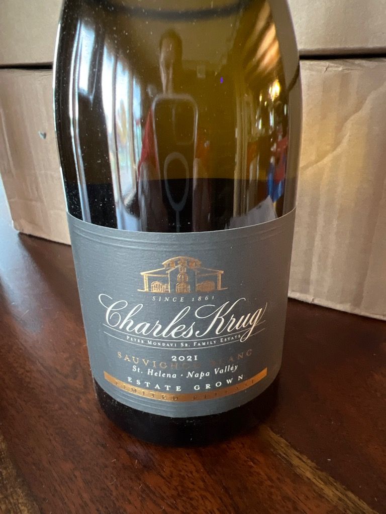 2021 Charles Krug Winery (Peter Mondavi Family) Sauvignon Blanc Limited ...