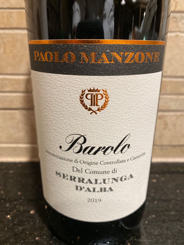 2019 Paolo Manzone Barolo Serralunga d'Alba, Italy, Piedmont, Langhe ...