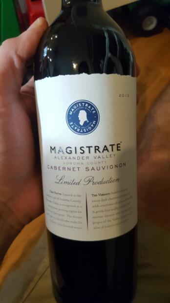 2013 Magistrate Vineyards Cabernet Sauvignon Limited Production, USA ...