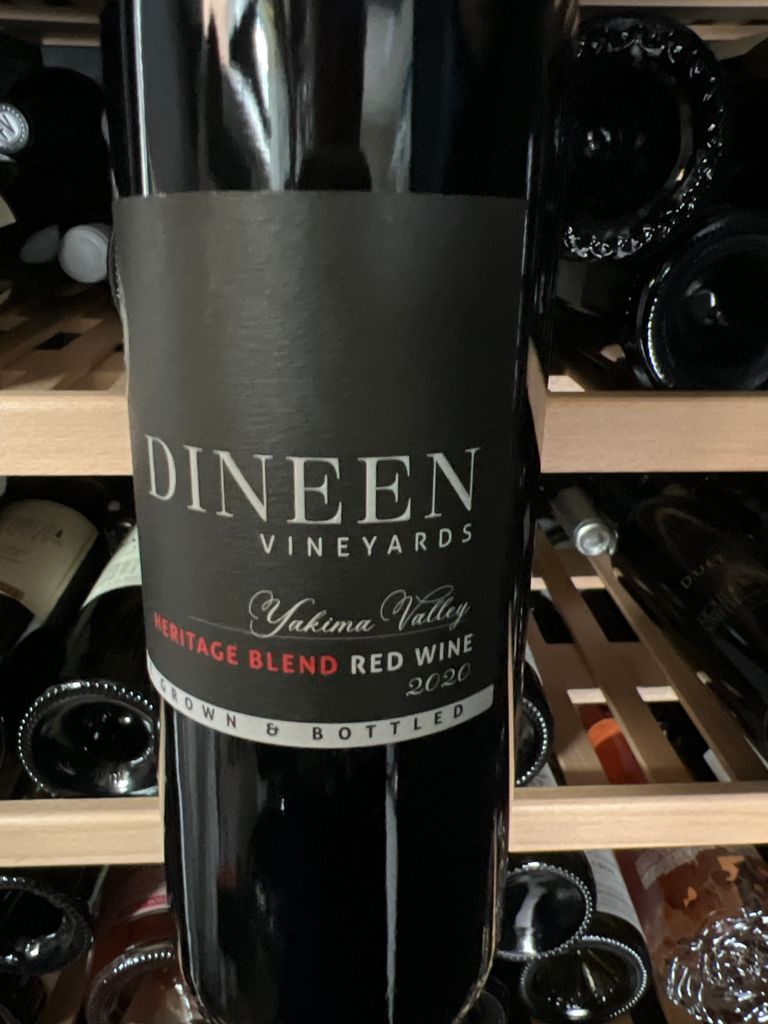 2020 Dineen Family Vineyard Heritage, USA, Washington, Columbia Valley ...