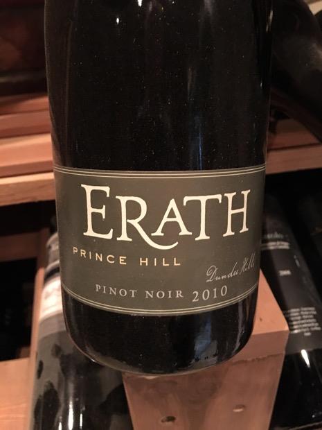 2010 Erath Pinot Noir Prince Hill, USA, Oregon, Willamette Valley ...