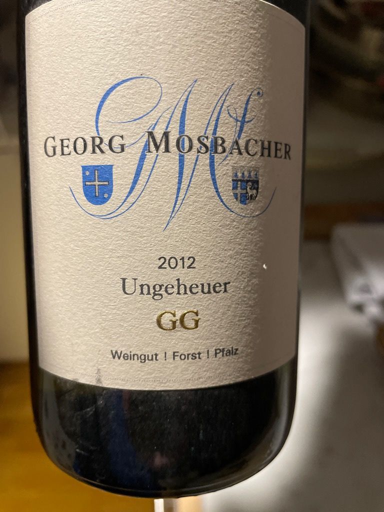 2012 Georg Mosbacher Forster Riesling trocken Basalt, Germany, Pfalz ...