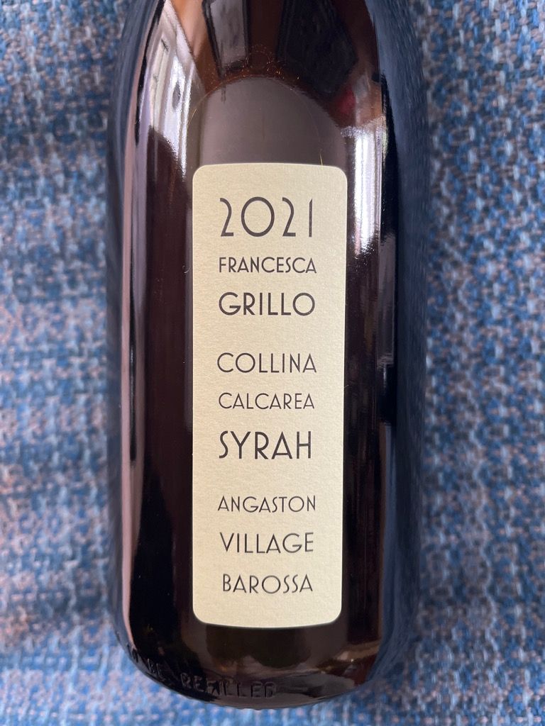 2021 Torzi Matthews Syrah Francesca Grillo Collina Calcarea, Australia ...