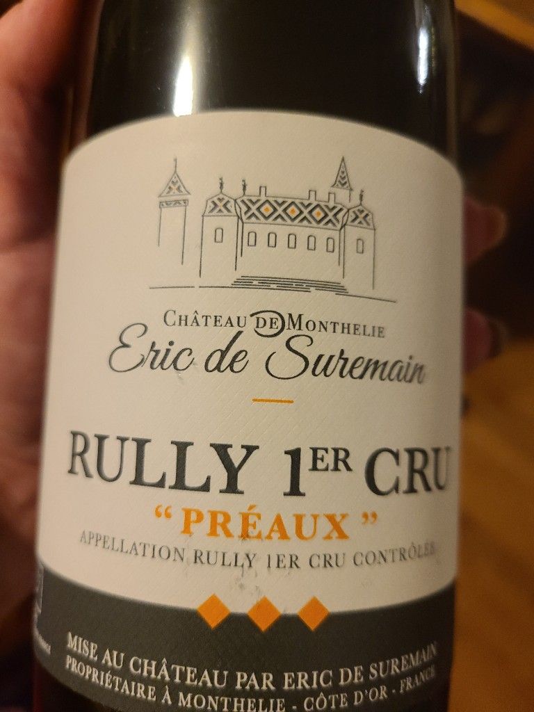 2019 Eric de Suremain Rully 1er Cru Les Préaux, France, Burgundy, Côte ...