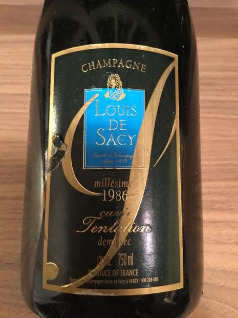 1986 Louis de Sacy Champagne Demi Sec, France, Champagne - CellarTracker