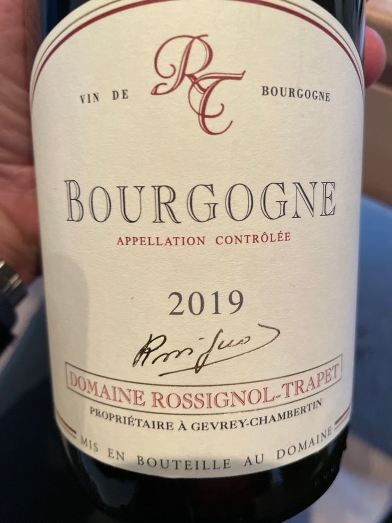 2019 Domaine Rossignol Trapet Bourgogne, France, Burgundy, Bourgogne ...