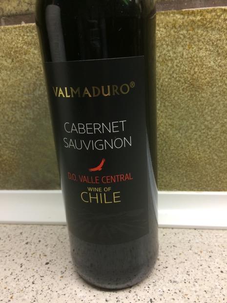 2014 Valmaduro Cabernet Sauvignon Valmaduro, Chile, Central Valley ...