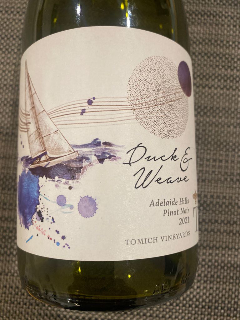 2021 Tomich Wines Pinot Noir Duck and Weave, Australia, South Australia ...