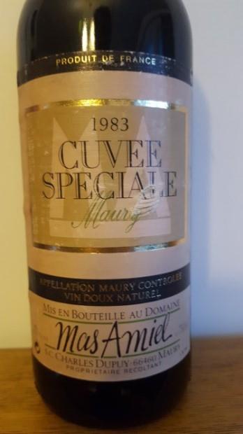 1986 Mas Amiel Maury Cuvée Spéciale, France, Languedoc Roussillon ...