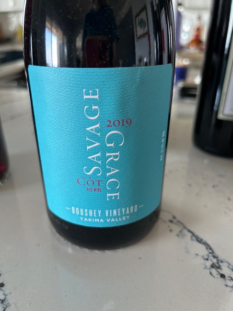 2019 Savage Grace Wines Côt Boushey Vineyard, USA, Washington, Columbia ...